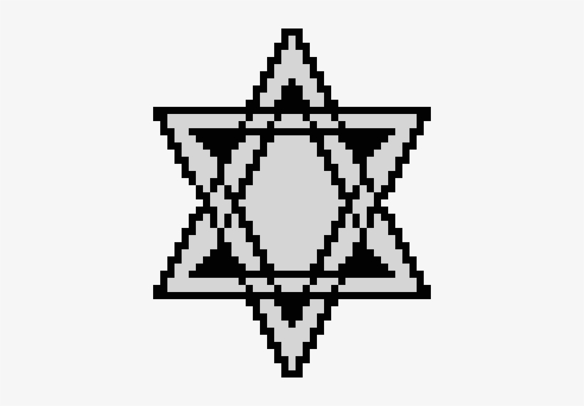 Star Of David - Pixel Star Of David Transparent PNG - 390x490 - Free ...