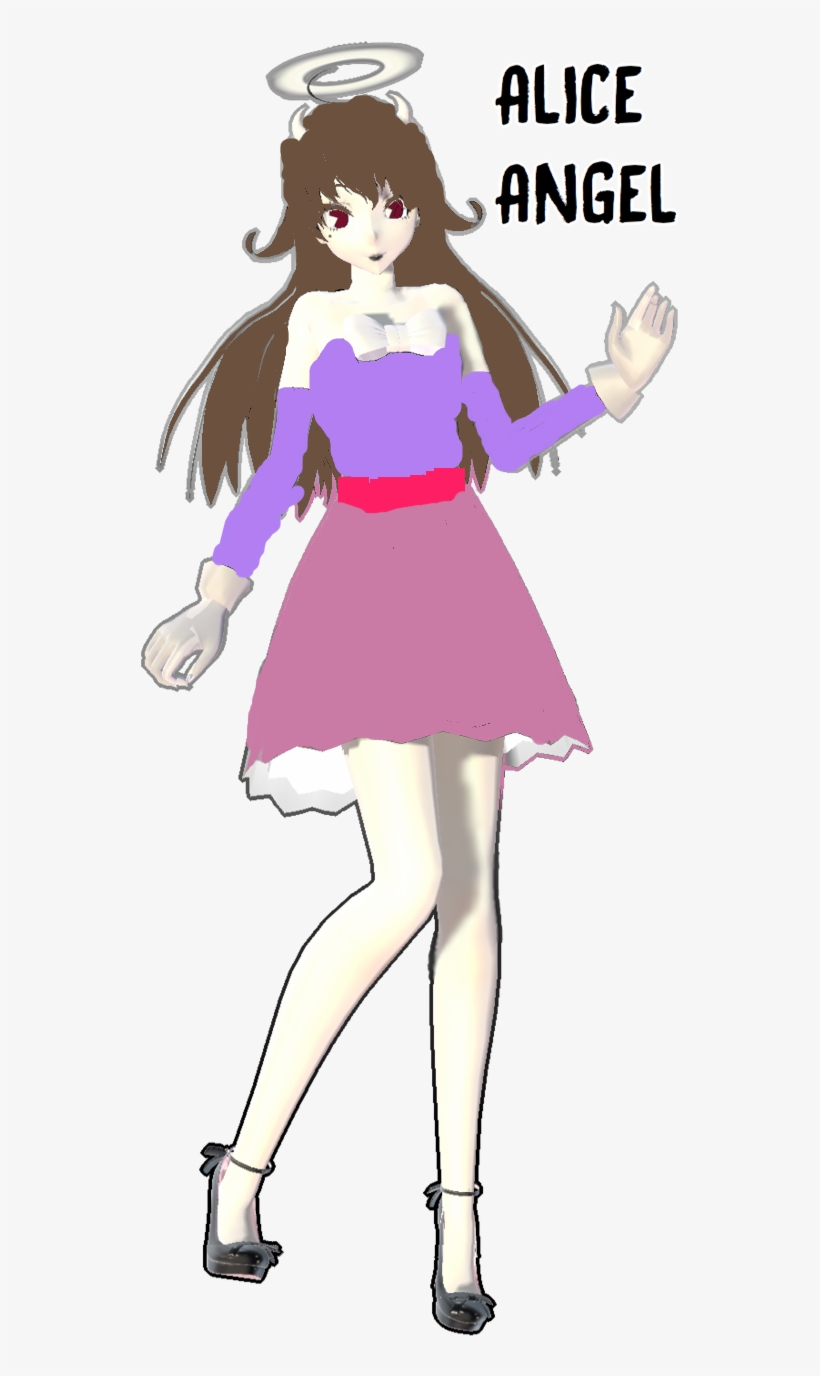 Betty Angel - Mmd Alice Angel Model Dl Transparent PNG - 591x1349 ...
