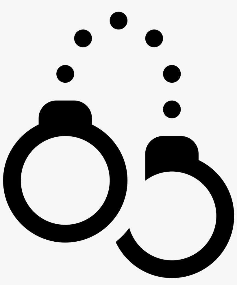 The Icon Is A Picture Of Handcuffs - Circle Transparent PNG - 1600x1600 ...