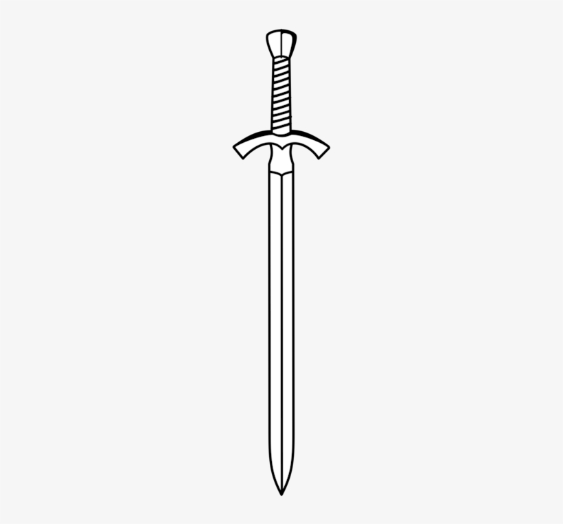 Download Sword Lostim Black And White Drawing Weapon - Transparent ...