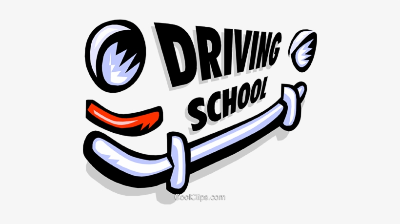 Driving School Sign Royalty Free Vector Clip Art Illustration - Driving ...