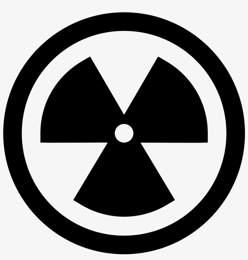 The Logo Is A Typical Radiation Or Nuclear Symbol - Black Circle ...