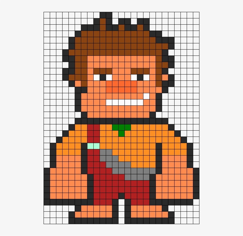 Wreck It Ralph Perler Bead Pattern / Bead Sprite - Ponto De Cruz Detona ...