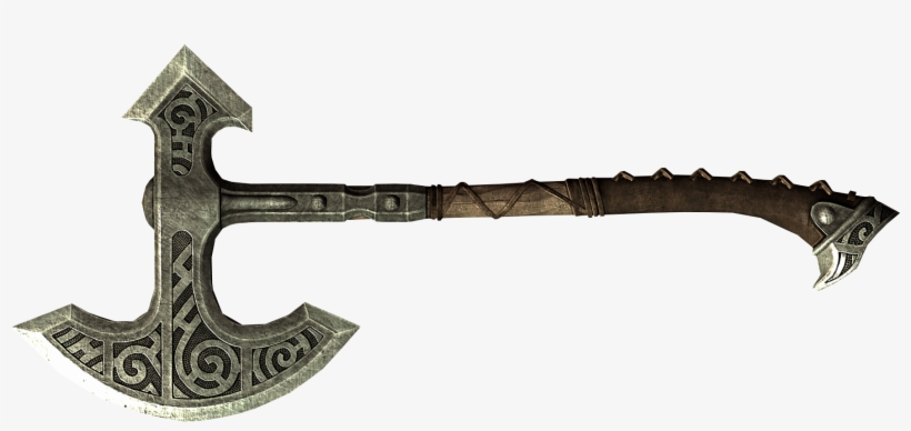 Skyforge Steel War Axe - War Axe Transparent PNG - 1768x752 - Free ...