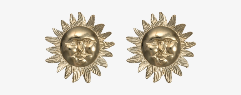 Sun Face Pin Earring Transparent PNG - 640x640 - Free Download on NicePNG
