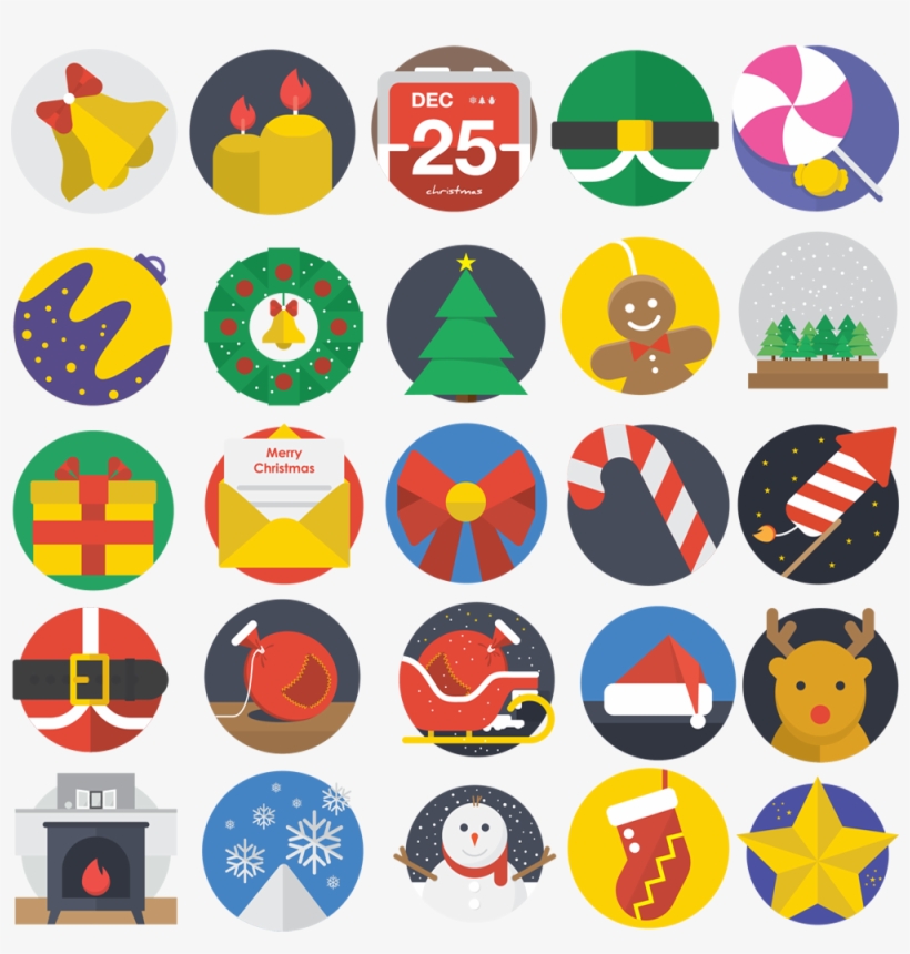 Christmas Icon Set - 25 8 Transparent PNG - 1000x1000 - Free Download ...