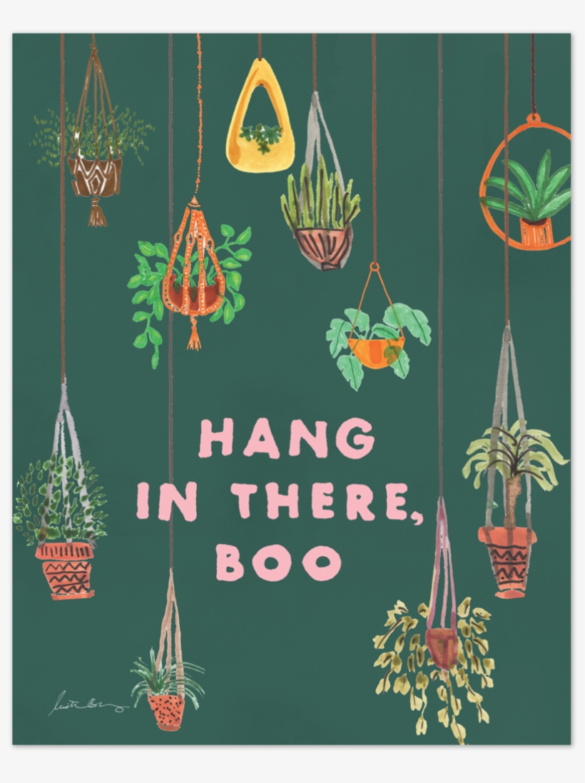 Hang In There Boo Art Print By Justina Blakeney® - Hang In There Boo ...