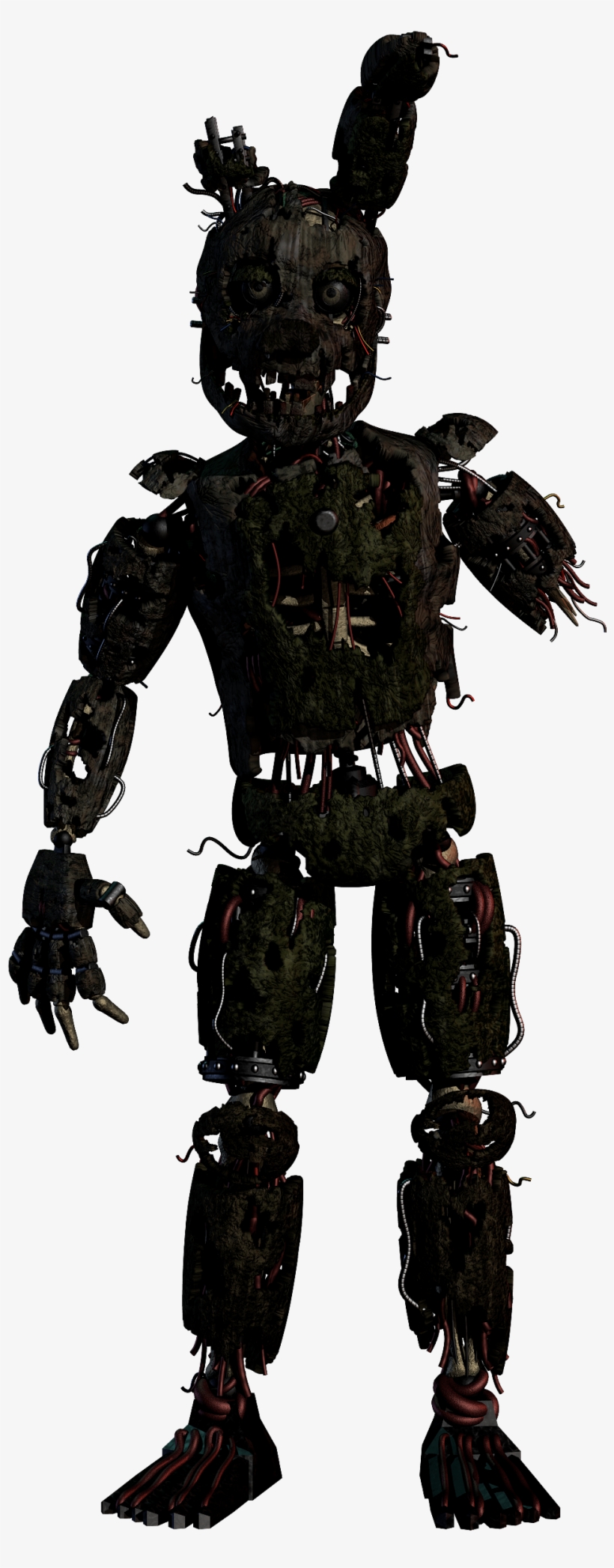 Scorched Springtrap - Alternative Scraptrap Transparent PNG - 1248x2449 ...