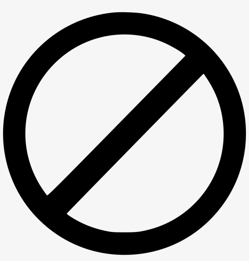 Png File Svg - Prohibition Sign Icon Transparent PNG - 980x980 - Free ...