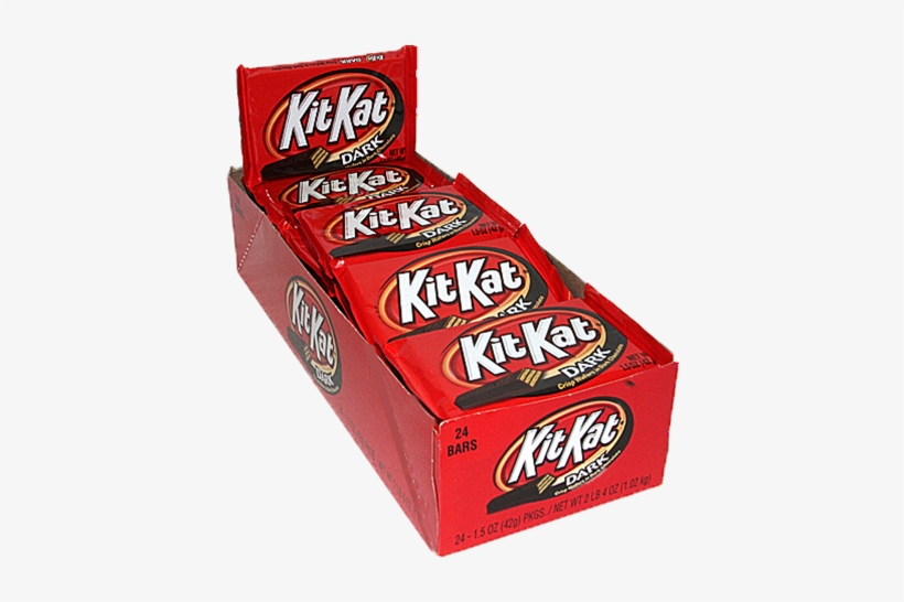 Dark Chocolate Kit Kat Candy Bar - Kit Kat Chocolate Transparent PNG ...
