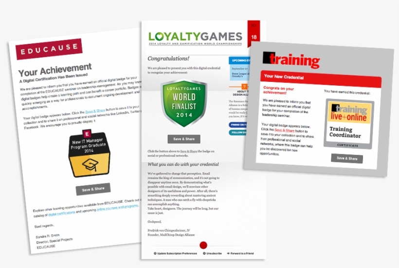 Automatically Insert Official Digital Badges And Calls - Mailchimp ...