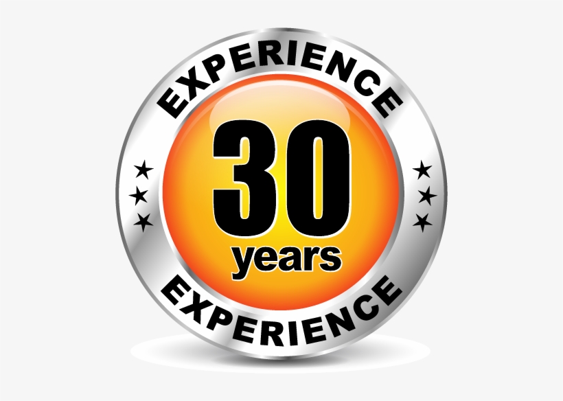 30 Years Experience Badge - 15 Years Experience Transparent PNG ...
