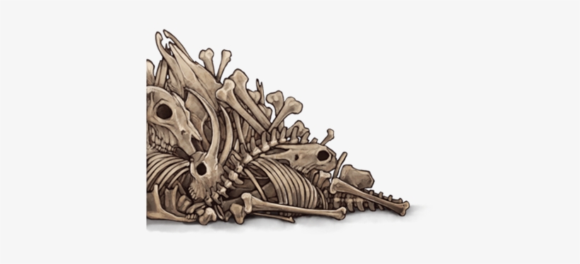 Cartoon Pile Of Bones