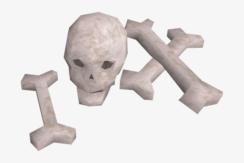 Bone Brooch Equipped - Runescape Pile Of Bones Transparent PNG ...