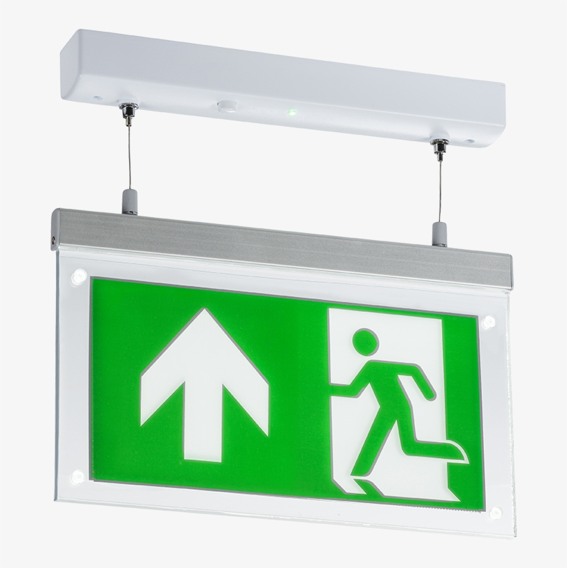 230v 2w Led Suspended Double-sided Emergency Exit Sign - Lighted ...