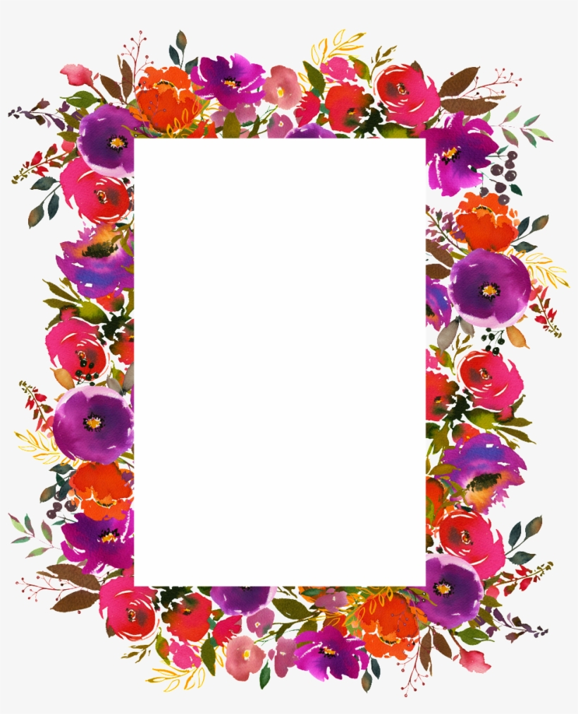 Hand Painted Gorgeous Side Flowers Png Transparent - Portable Network ...