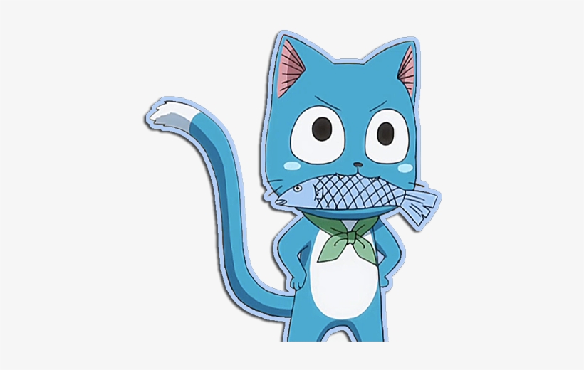 Happy The Cat From Fairy Tale - Happy Fairy Tail No Background ...
