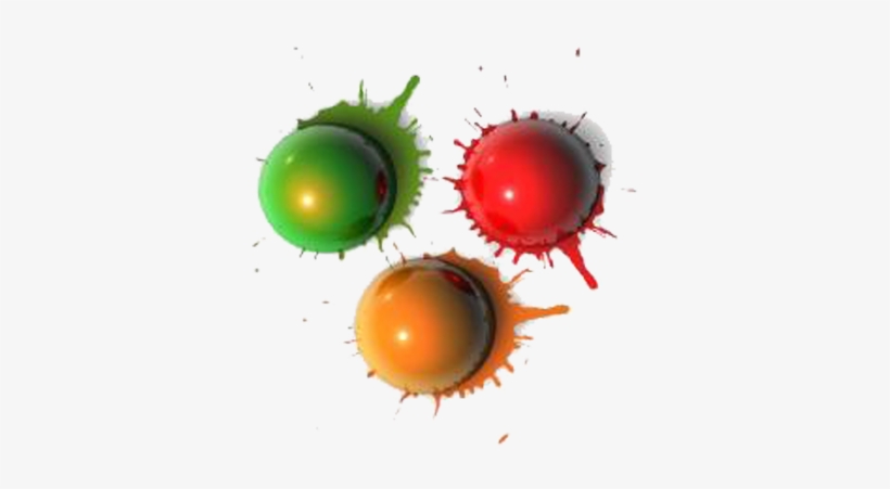 Paintball 3 Colours - Paint Ball Colours Transparent PNG - 418x377 ...