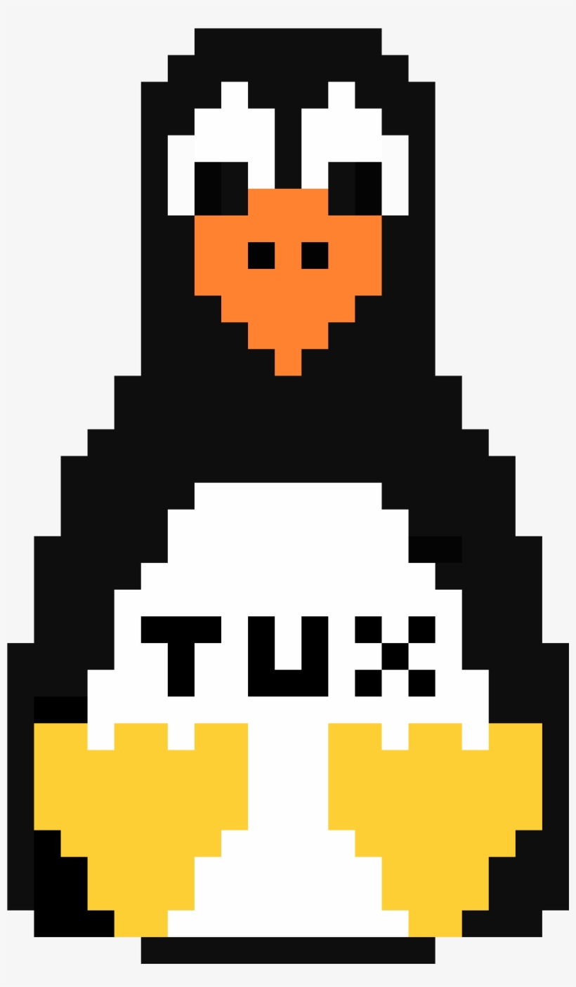 Tux Penguin - Tux Pixel Art Transparent PNG - 2700x4500 - Free Download ...