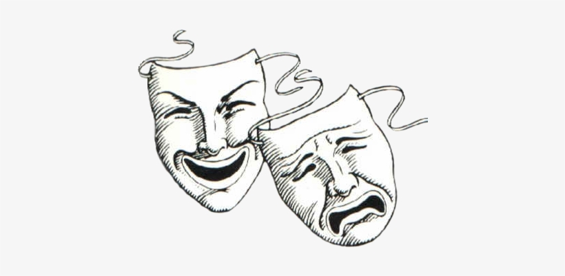 The Story Behind The Comedy And Tragedy Masks - Drama Faces Transparent ...
