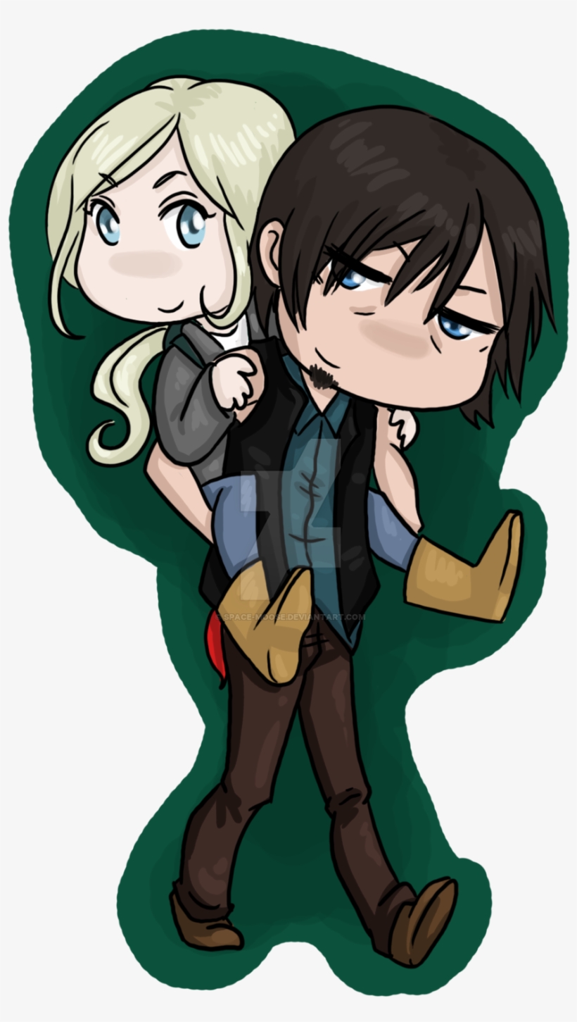 Daryl And Beth Chibis By Space - Beth And Daryl Anime Walking Dead ...