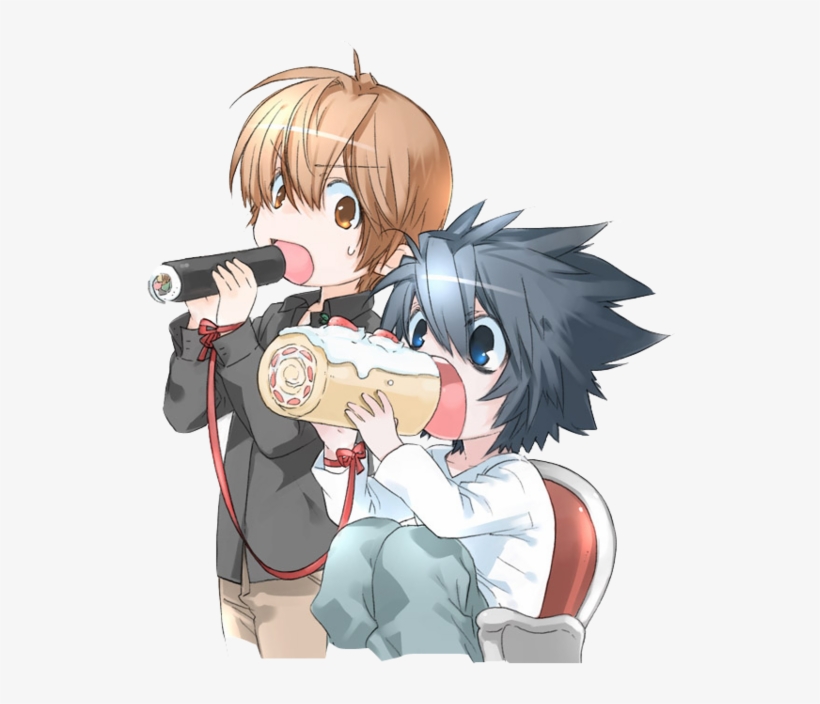 Hahaha This One Is The Best - Death Note L Cute Transparent PNG ...