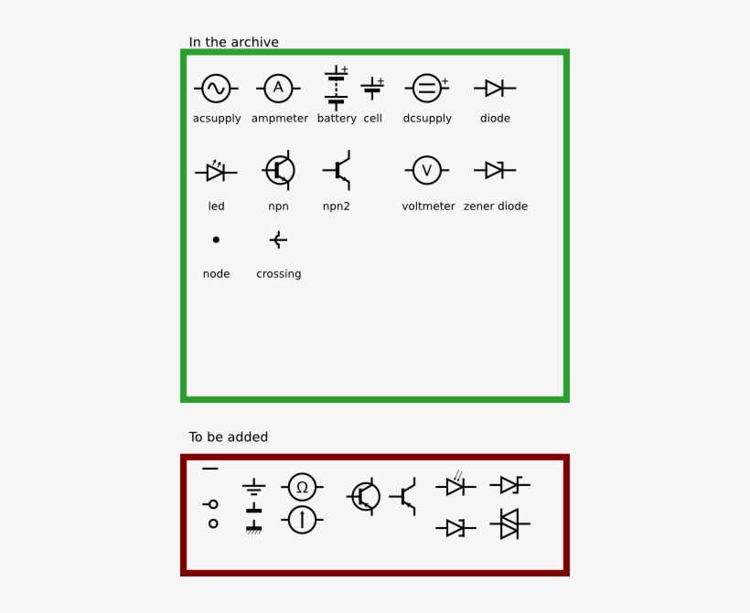 Small - Electrical Circuit Symbols Transparent PNG - 426x591 - Free ...