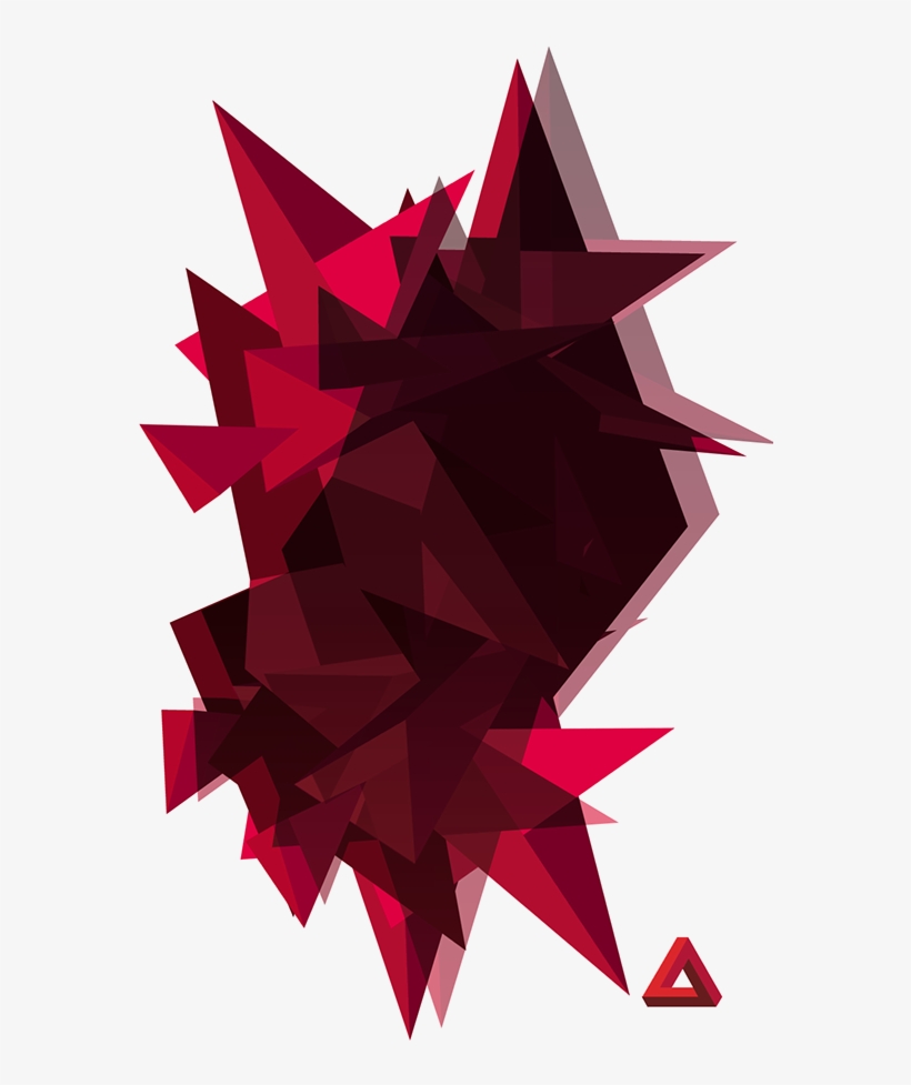 Abstract Triangle Background Png Download - Maroon Abstract Png ...
