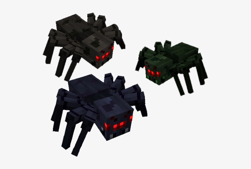 Download Spiders - Minecraft Spider - HD Transparent PNG - NicePNG.com