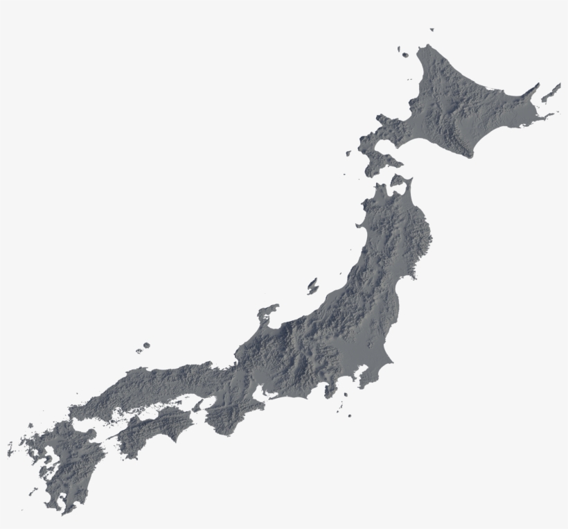 Download Japan Blank Map With Color - HD Transparent PNG - NicePNG.com