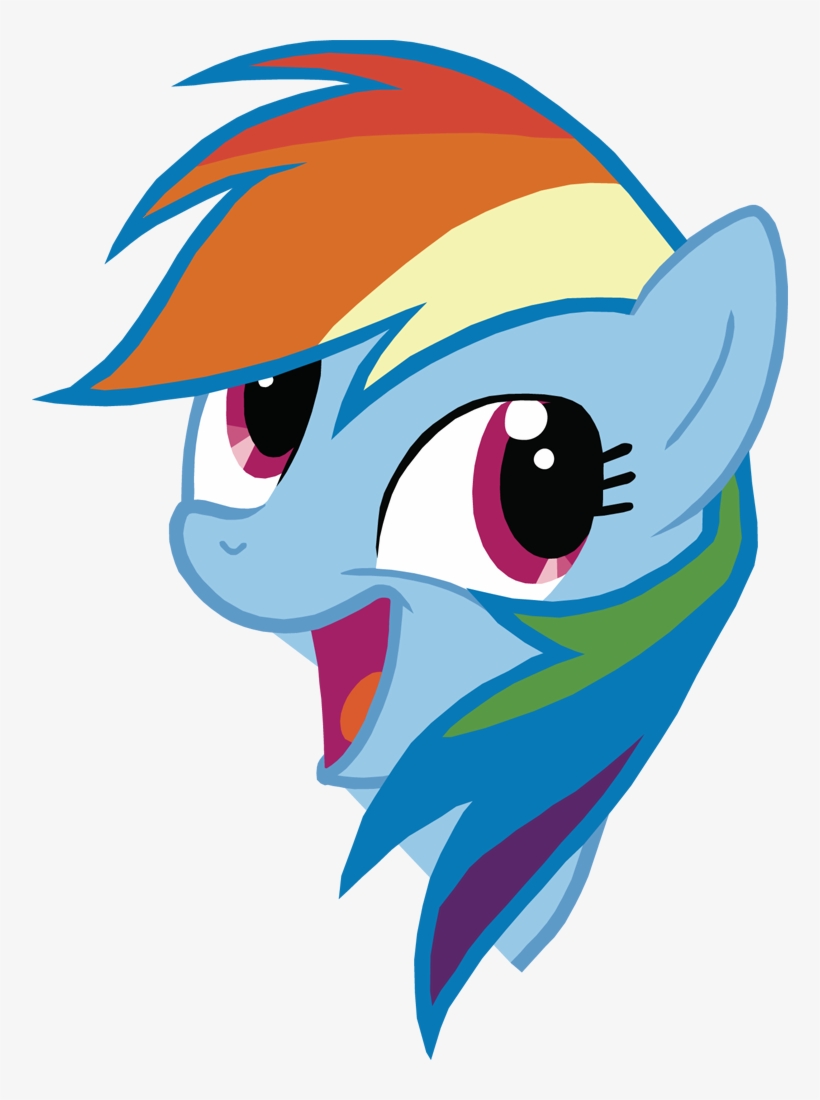 Rainbow Dash Face Download - Rainbow Dash Transparent PNG - 756x1020 ...