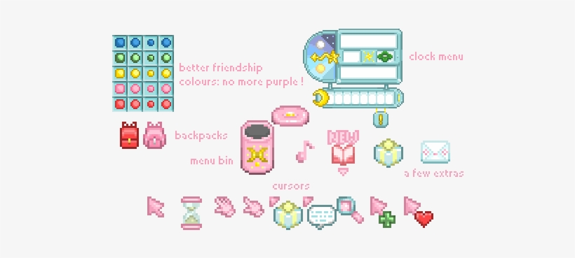 Cursors , Menu Tiles, Title Screen And Text Boxes Recoloured/redesigned ...