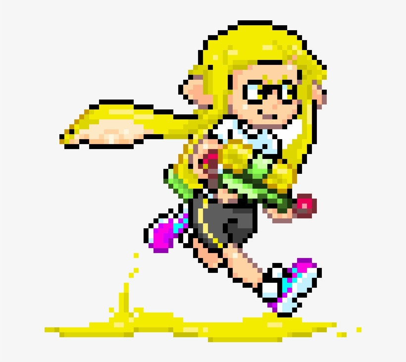 Yellow Inkling - Splatoon 2 Transparent PNG - 650x650 - Free Download ...