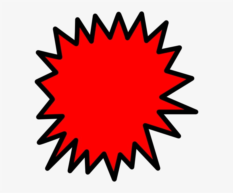 Cliparts Red Starburst Clipart Kid - Comic Callouts Png Transparent PNG ...