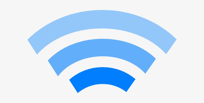 Wave Clipart Wifi - Wifi Waves Blue Transparent PNG - 600x334 - Free ...