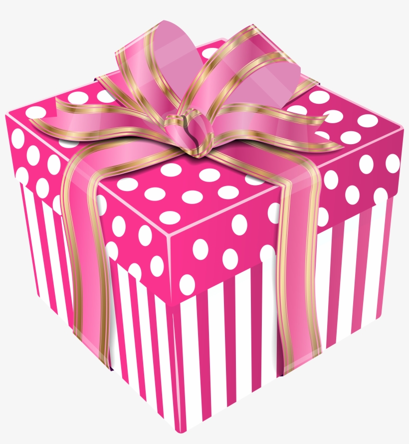 Pink Birthday Present Clipart