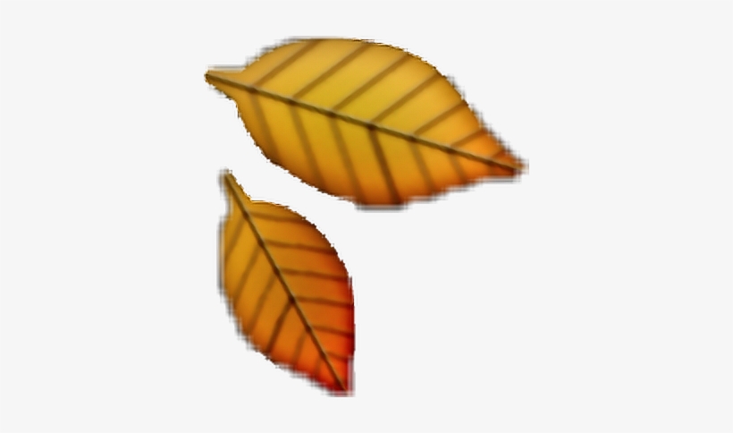 Autumn Leaves Clipart Emoji - Emoji Feuille Transparent PNG - 364x404 ...