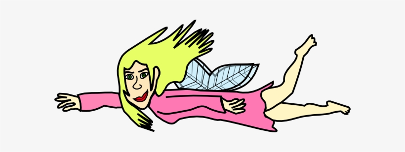 Girl Flying Clipart Transparent PNG - 600x229 - Free Download on NicePNG