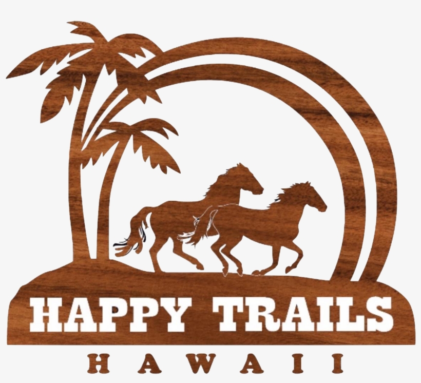 Happy Trails Hawaii Horseback Rides Transparent PNG - 1242x1258 - Free ...