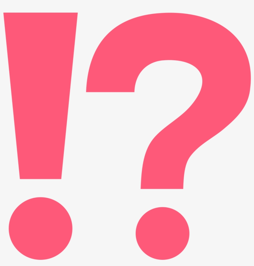 Download Emoji Exclamation Interrobang Symbol - Question Mark And ...
