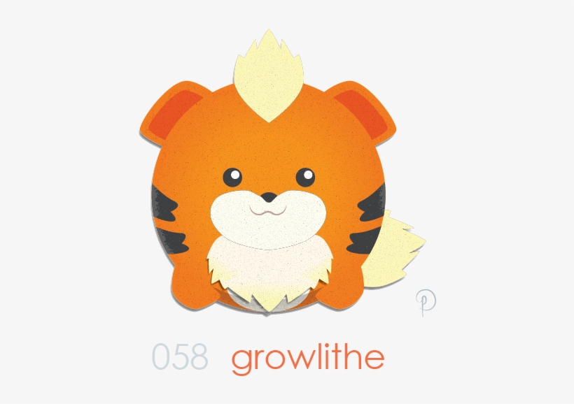 Growlithe The Fire Puppy Pokemon - Growlithe Transparent PNG - 672x629 ...