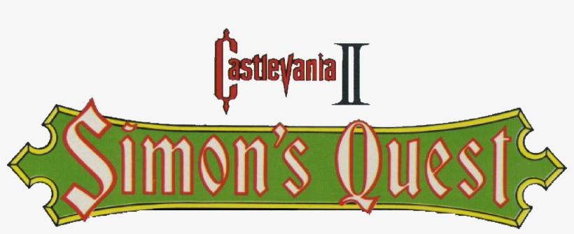 Castlevania 2 Logo - Castlevania Simon's Quest Png Transparent PNG ...