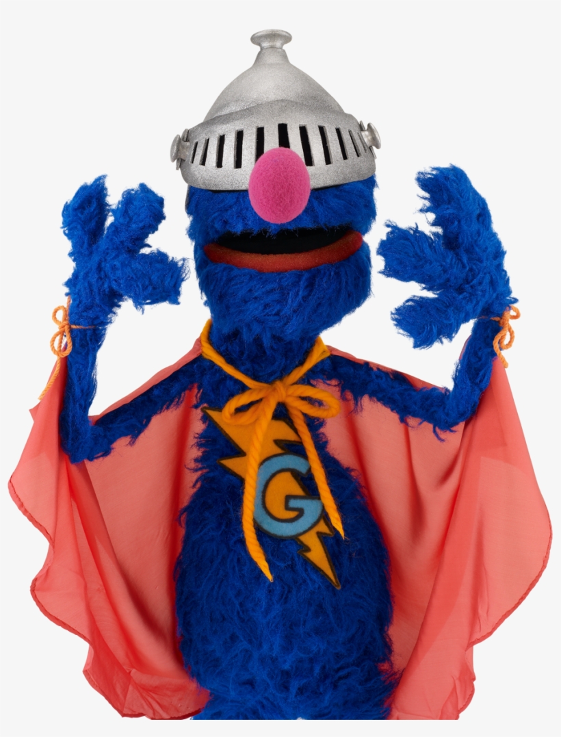 Super Grover Helmet Closed - Super Grover From Sesame Street ...