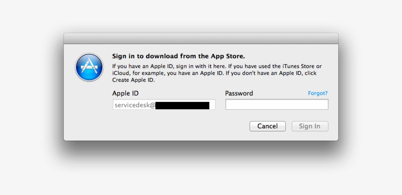 "sign In To Download From The Apple Store" Prompt - Sign In App Store ...