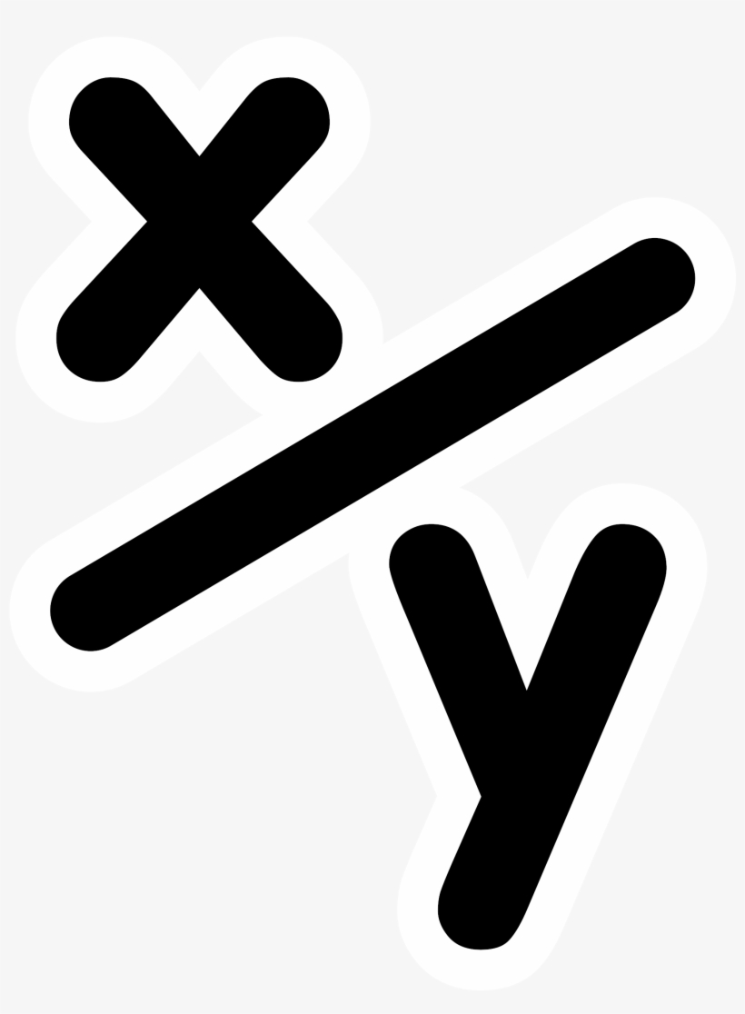 Math Black And White Png Graphic Download - Variable Clipart ...