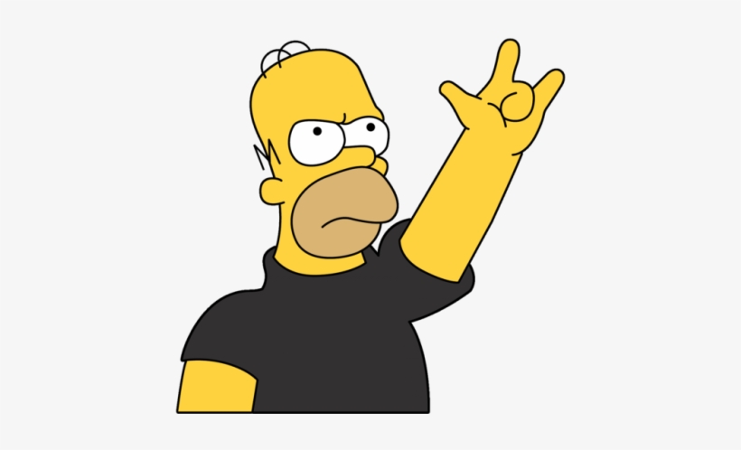 Download Homer Simpson Heavy Metal - HD Transparent PNG - NicePNG.com
