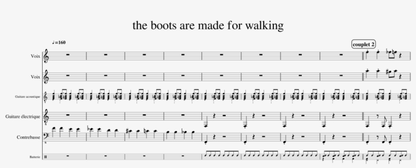 The Boots Are Made For Walking Sheet Music 1 Of 8 Pages - Sheet Music ...