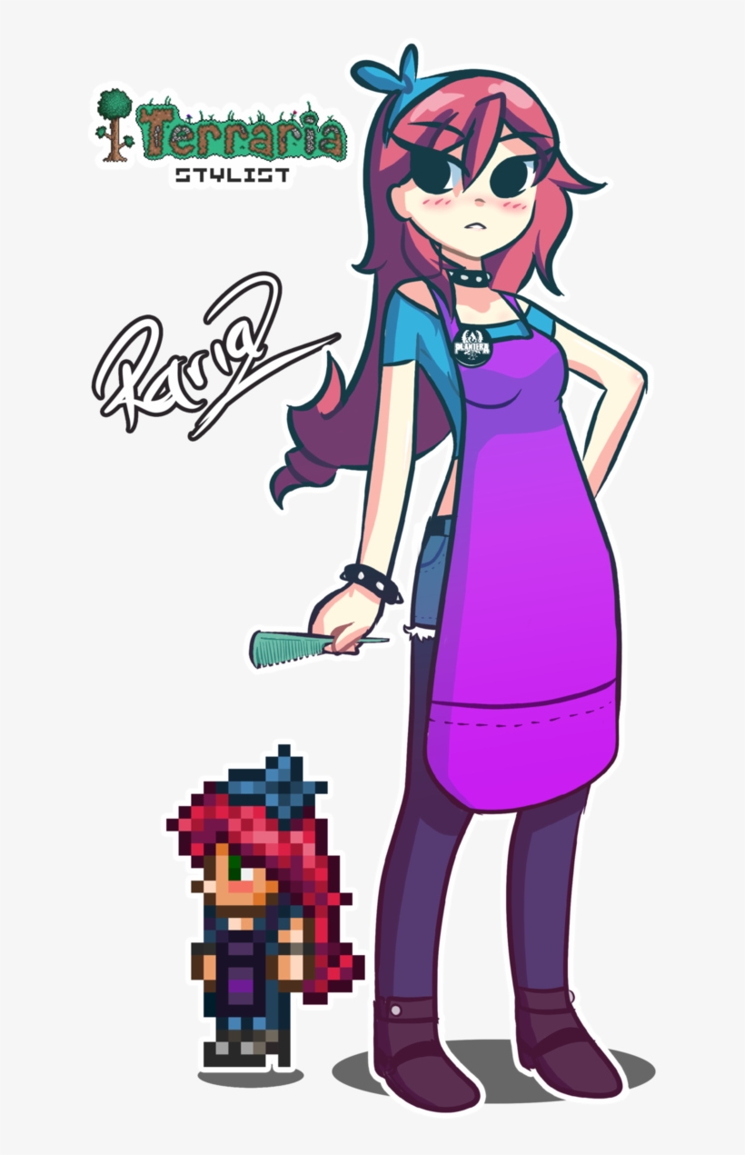 Download Stylist Terraria By Rariaz - Terraria Game - HD Transparent ...