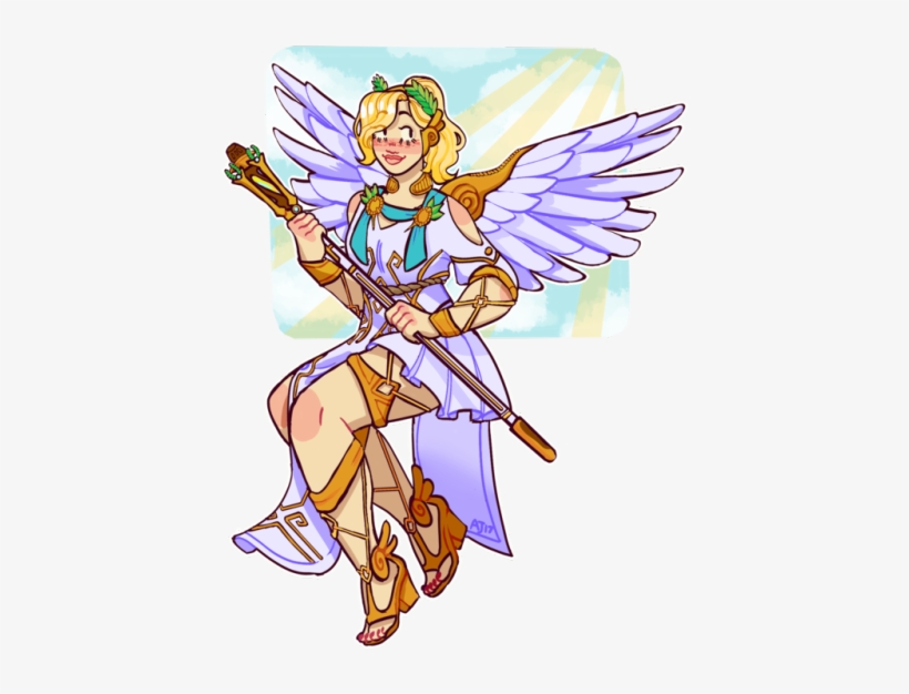 I Love Mercys New Summer Games Skin - Winged Victory Mercy Transparent ...