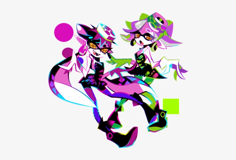 Splatoon Squid Sisters - Splatoons Sister Squid Transparent PNG - 500x493 - Free Download on NicePNG